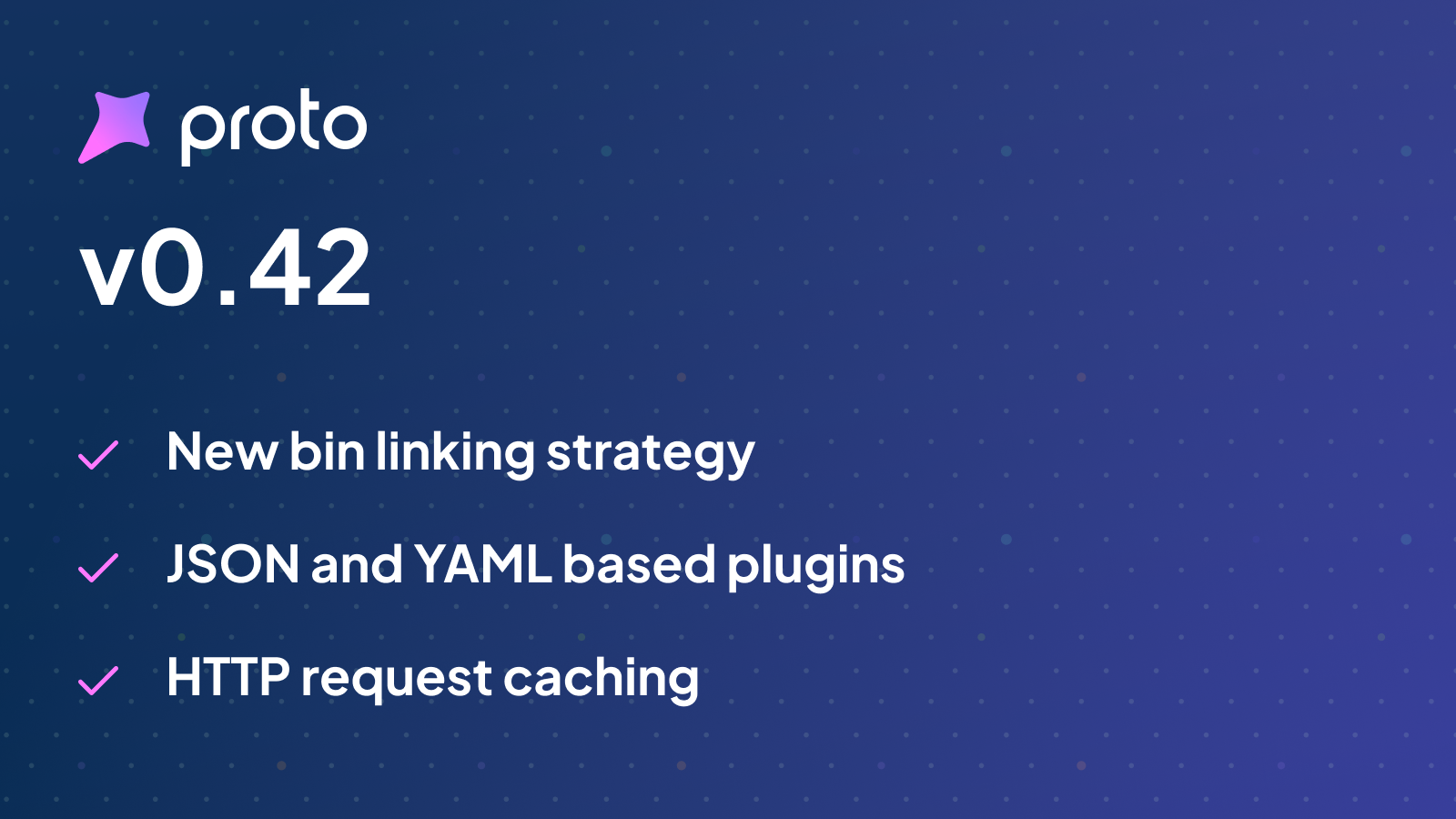 proto v0.42 - New bin linking, JSON/YAML plugins, and more | moonrepo